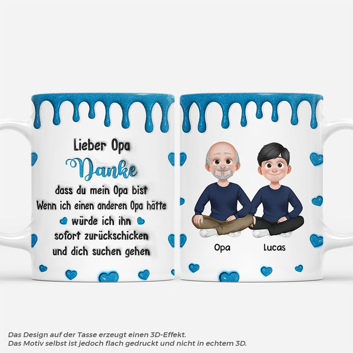 [3D-Druck-Effekt] Danke Dass Du Mein Opa Bist - Personalisiertes Gesch ...